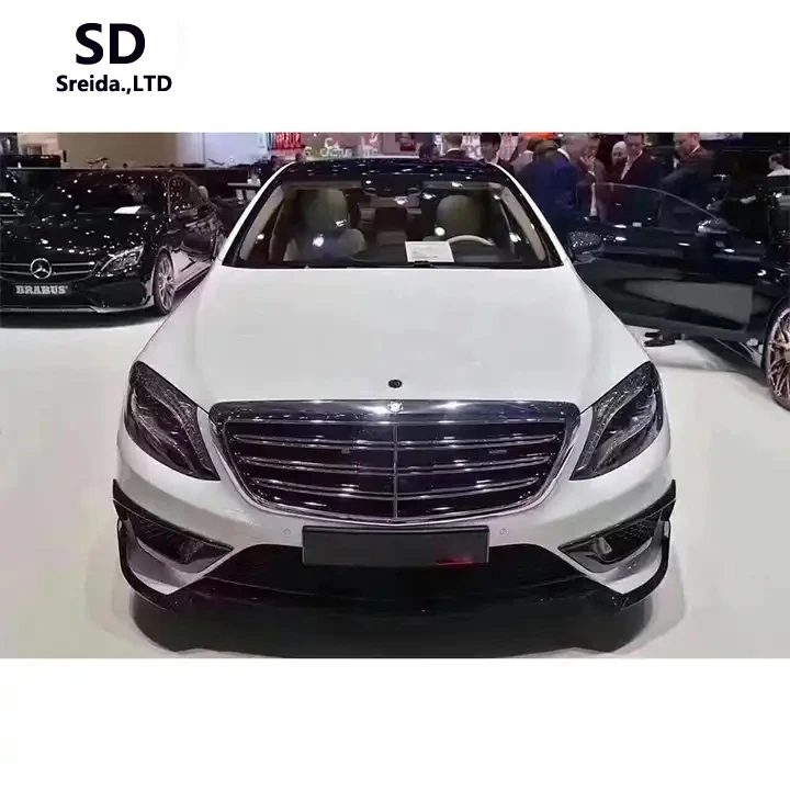 Auto Part Carbon Fiber Rear Bumper Spoiler Lip Front Lip For Mercedes S ...