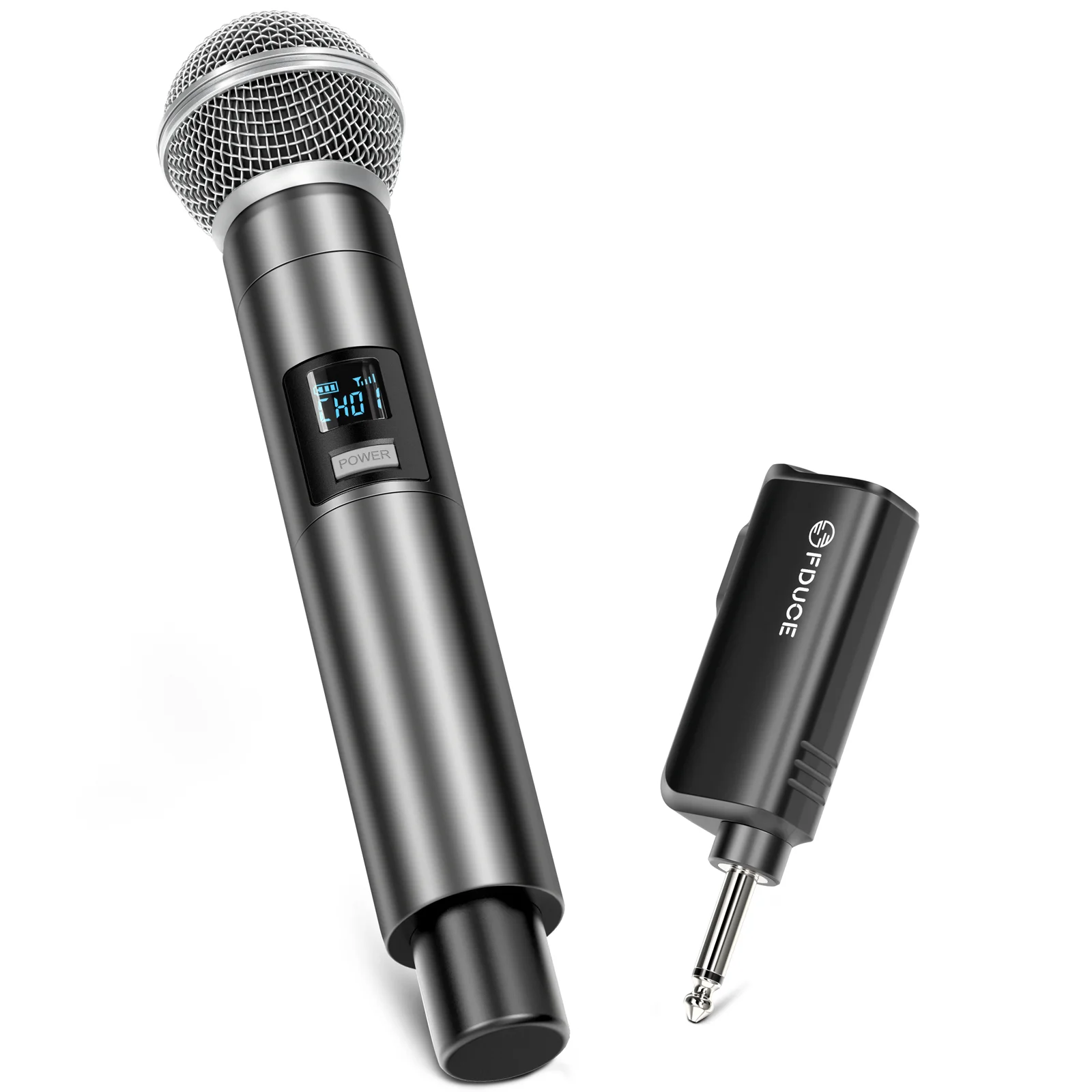 FDUCE Professional FM Dual Microphone UHF Handheld Microphone Karaoke ...