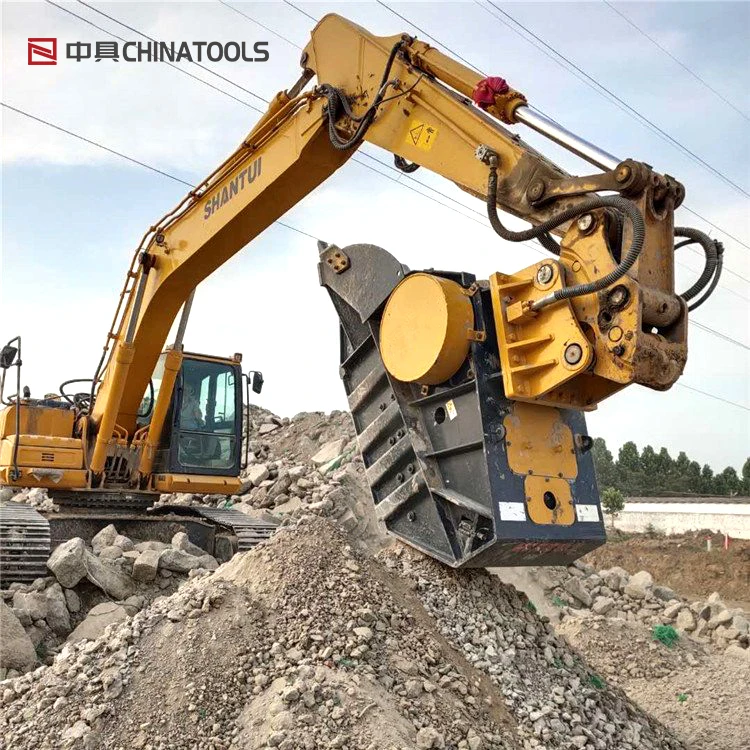 Excavator Attachment Hydraulic Crushing Bucket For 20-35 Ton Excavator ...