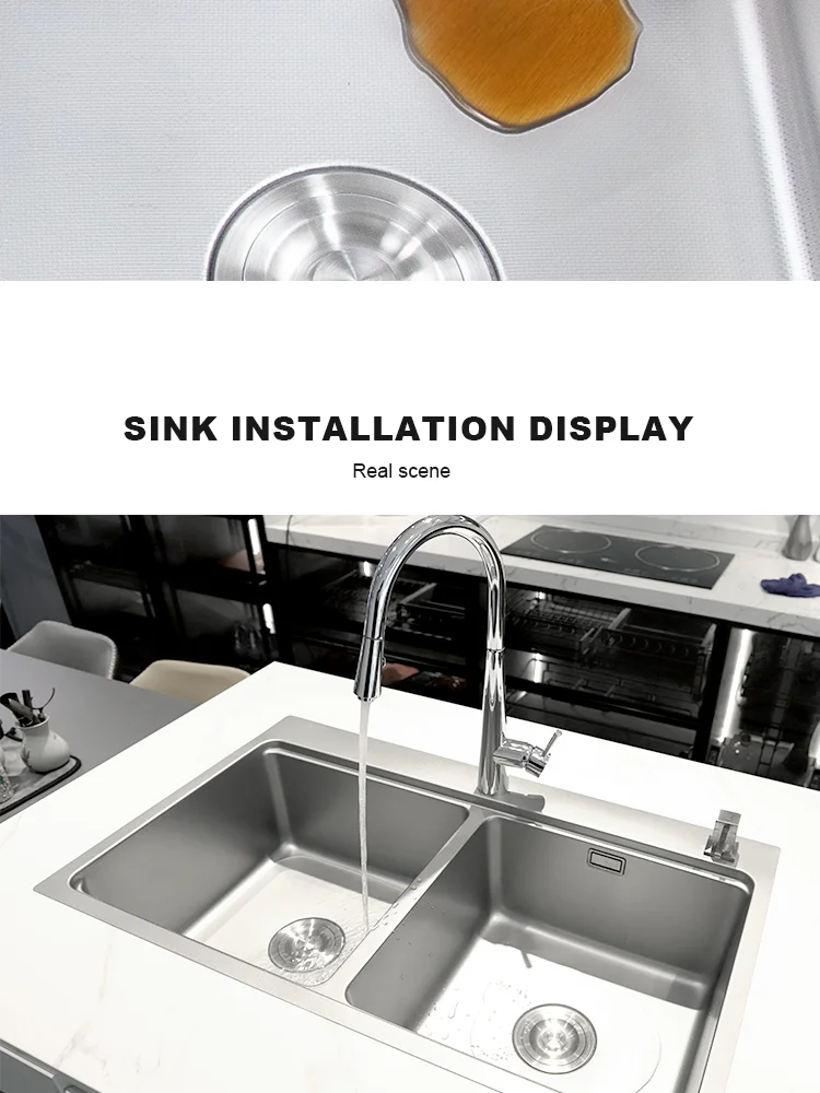 SUS Countertop Undermount Farmhouse Ceramic Waterfall Kitchen Faucet ...