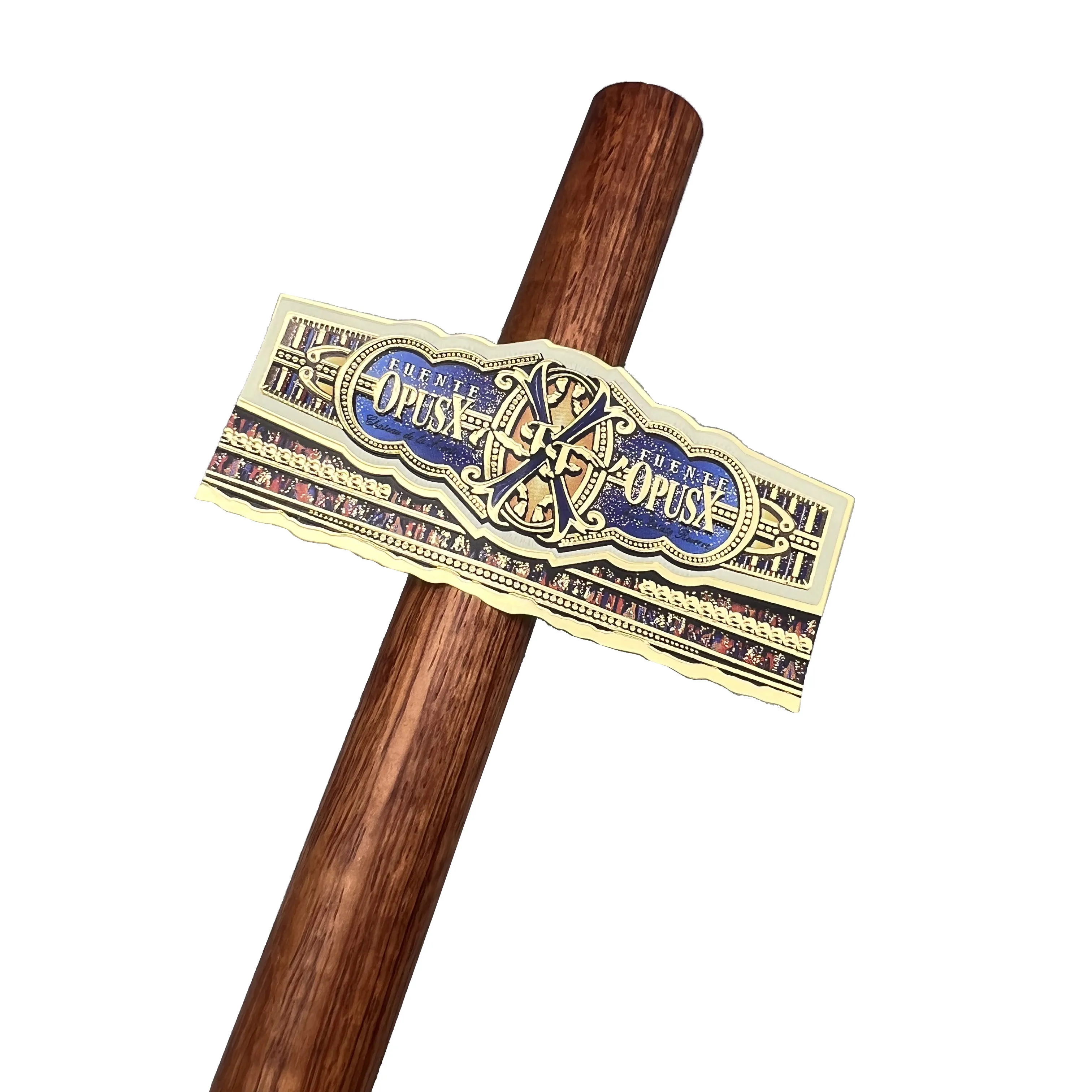 Adhesive Custom Printing Private Logo Vinyl Gold Foil Cigar Band ...