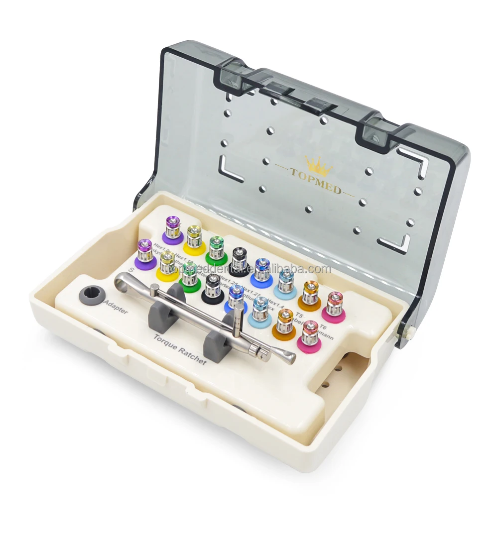 Dental Implant Prosthetic Kit 16 Pcs Mini Screwdrivers Drivers Systems ...