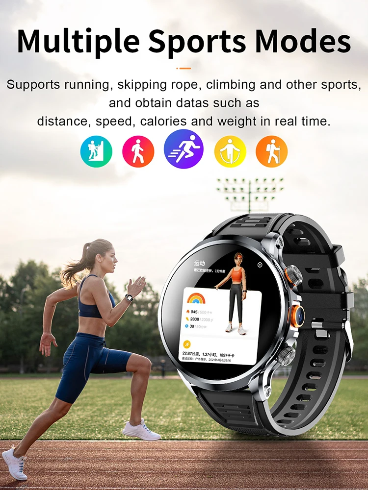 4G Smart Watch with NFC, GPS, and 2GB RAM - Android Wear