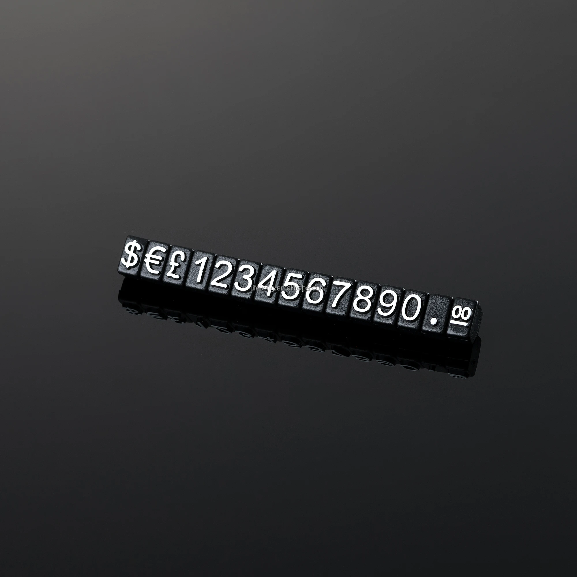 Metal Price Tag Assembly Blocks Dollar Numeral Cubes Rings Stick ...