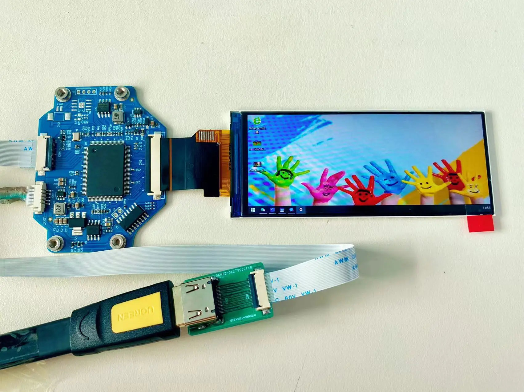 3.99-inch 4-inch Long Bar Display 400 * 960 Hd Mi Cable Signal Input ...