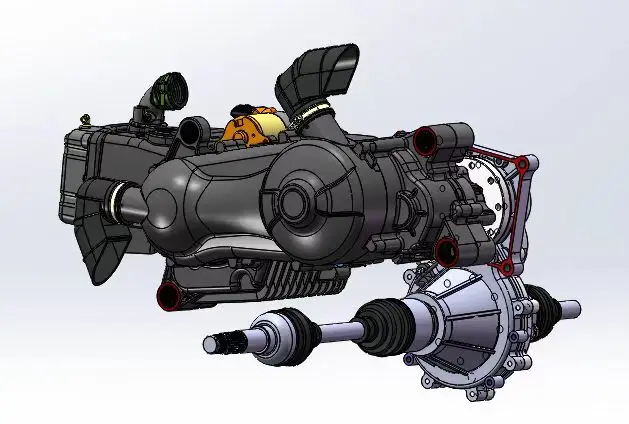 250cc 300cc Gy6 Engine with Differential - Lianglu Quality