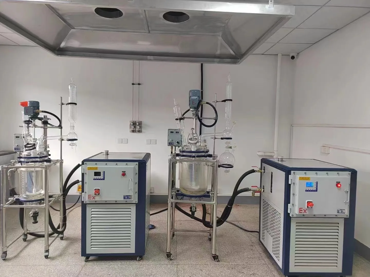 Lab Chemical Bioreactor Jacketed Glass Agitator 5l 10l 20l 50l 100l ...