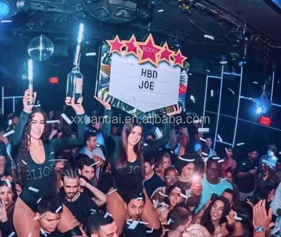 Customized Star Message Board Rechargeable 26pcs Lettles for Nightclub ...