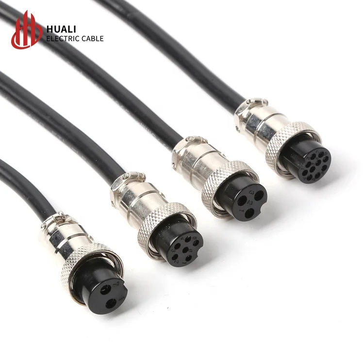 Customized Aviation Plug With Wire Connector,Double End Docking,Male To ...