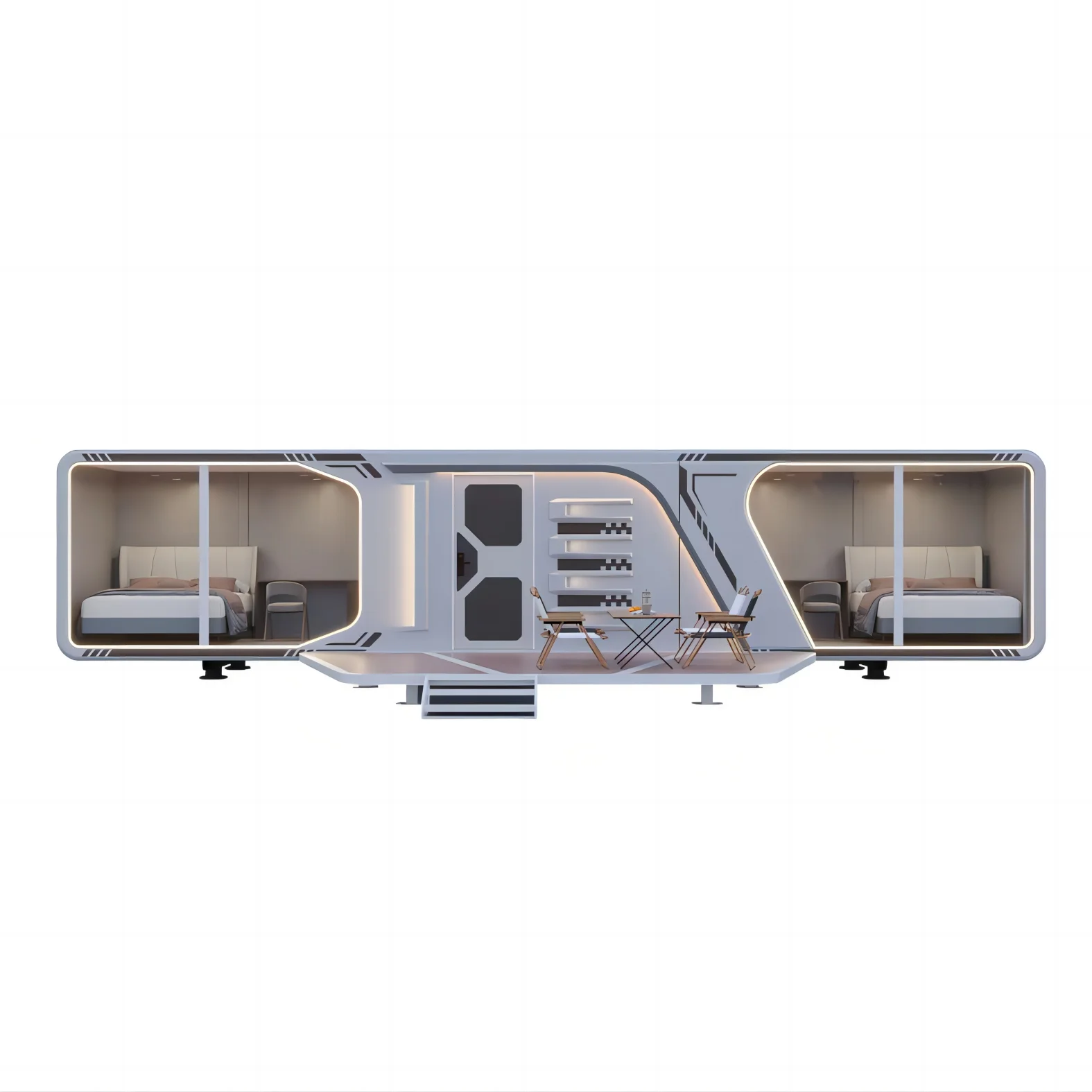 Modern Luxury Style Prefab Home Container House Outdoor Space Capsule ...