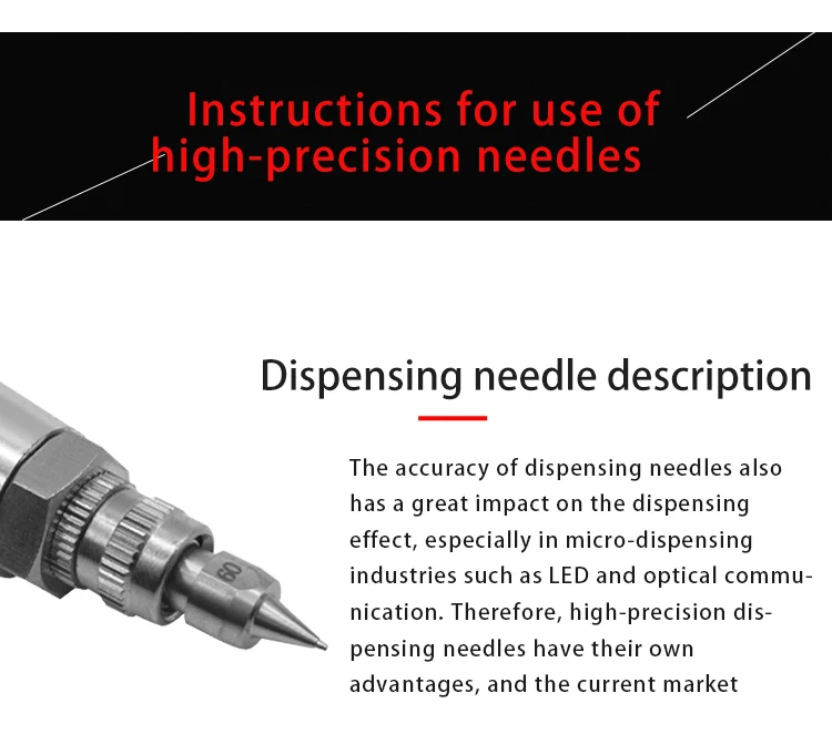 High Precision Stainless Steel Threaded Dispensing Needles
