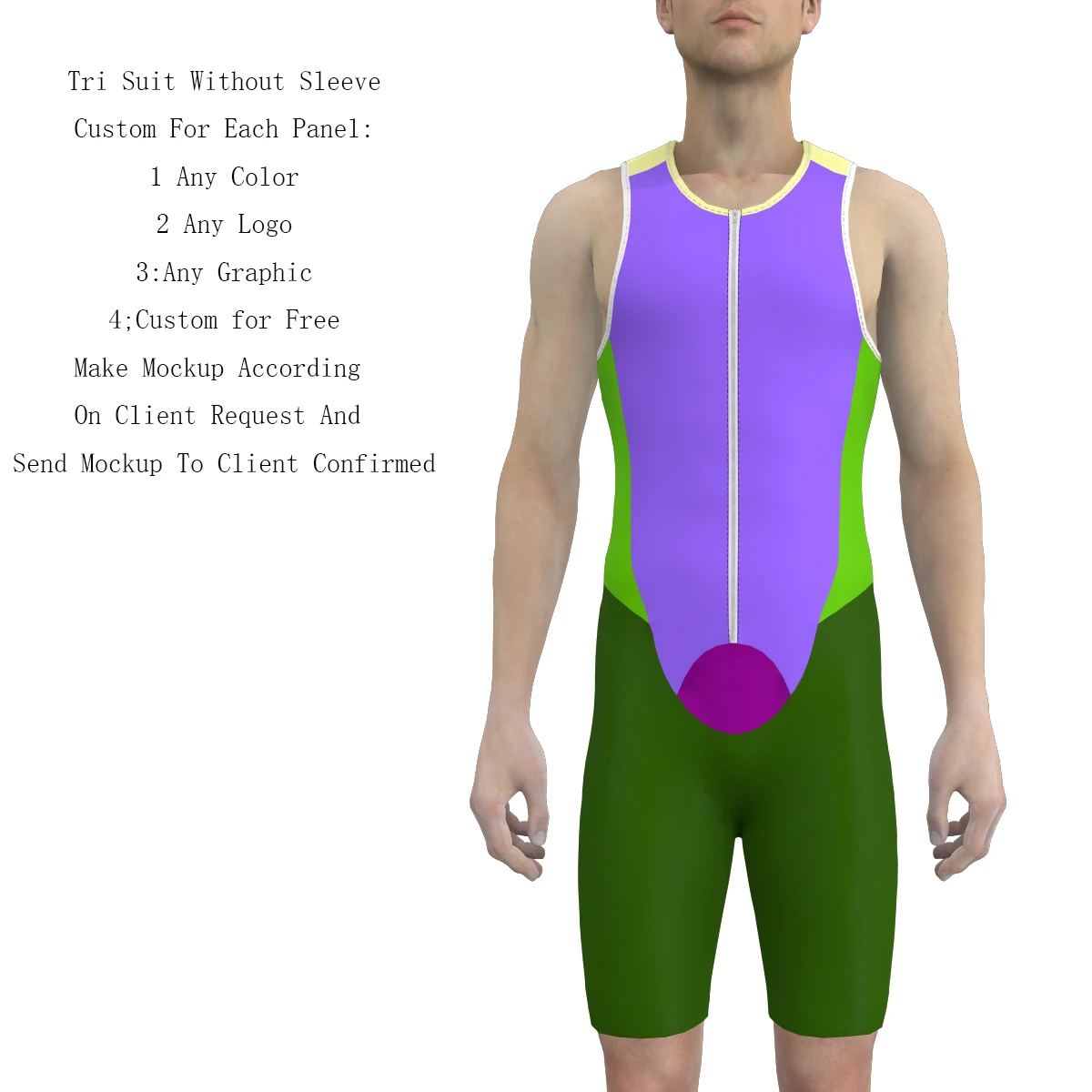 Hirbgod Custom One Pieces Without Sleeve Triathlon Equipment Clothes ...