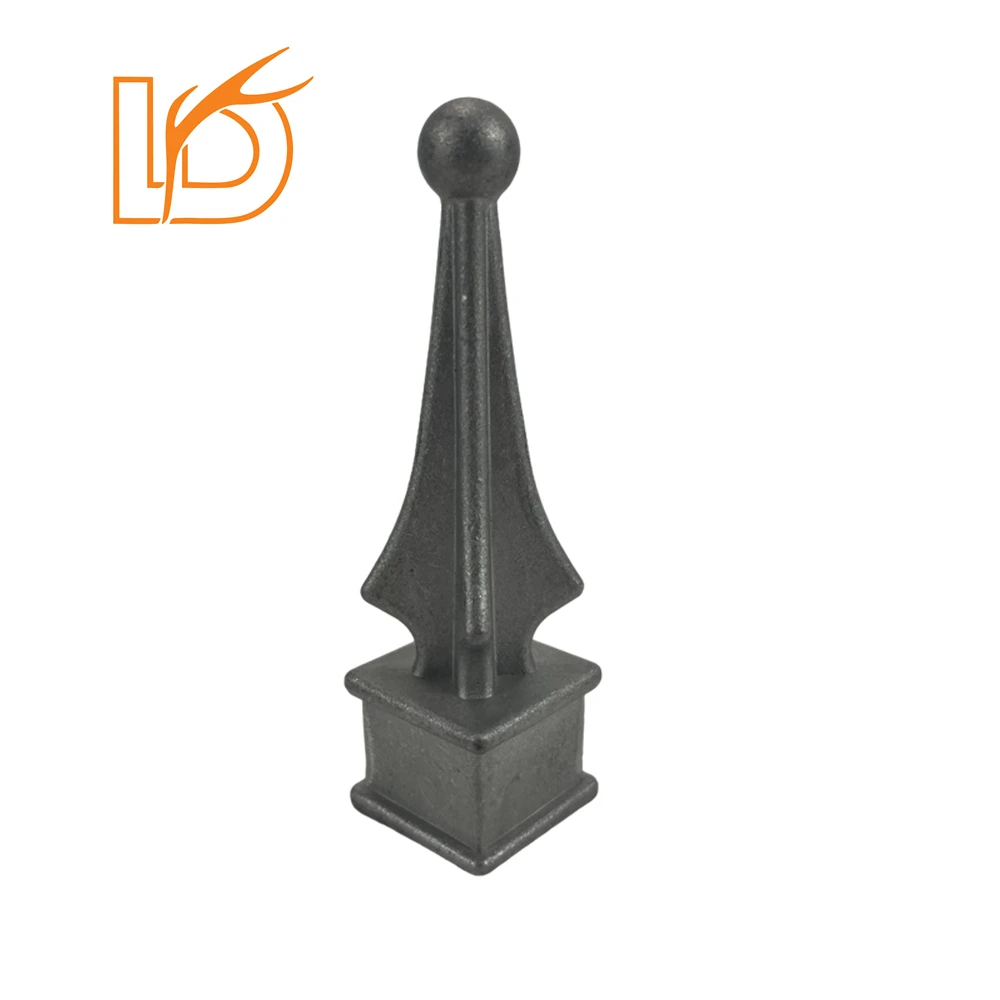 Aluminum Square Fence Finials Ornamental Cast Aluminum Garden Fence ...