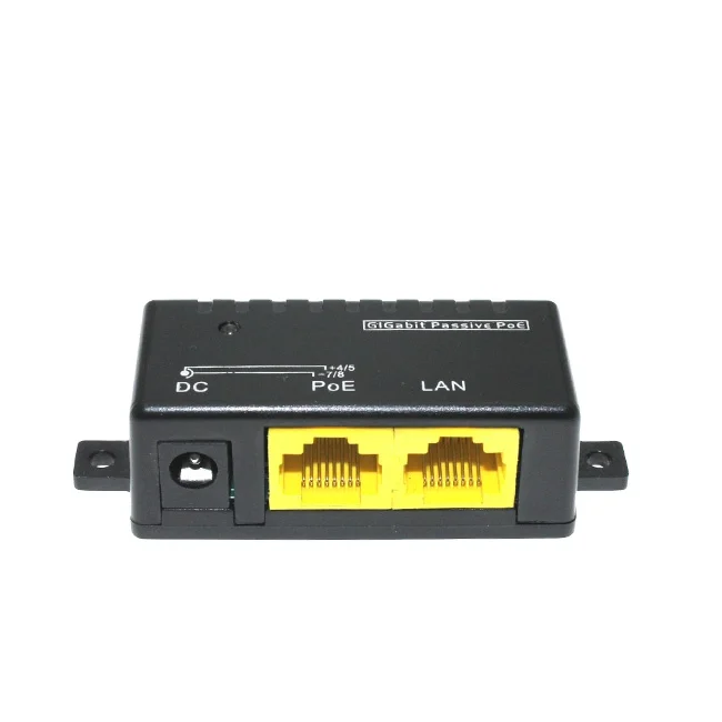 Gigabit Poe Circuit Breaker Yellow Network Port Poe Injector Splitter ...