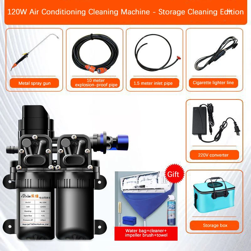 Double Pump Air Conditioner Cleaning Washer Internal External Unit Dust ...
