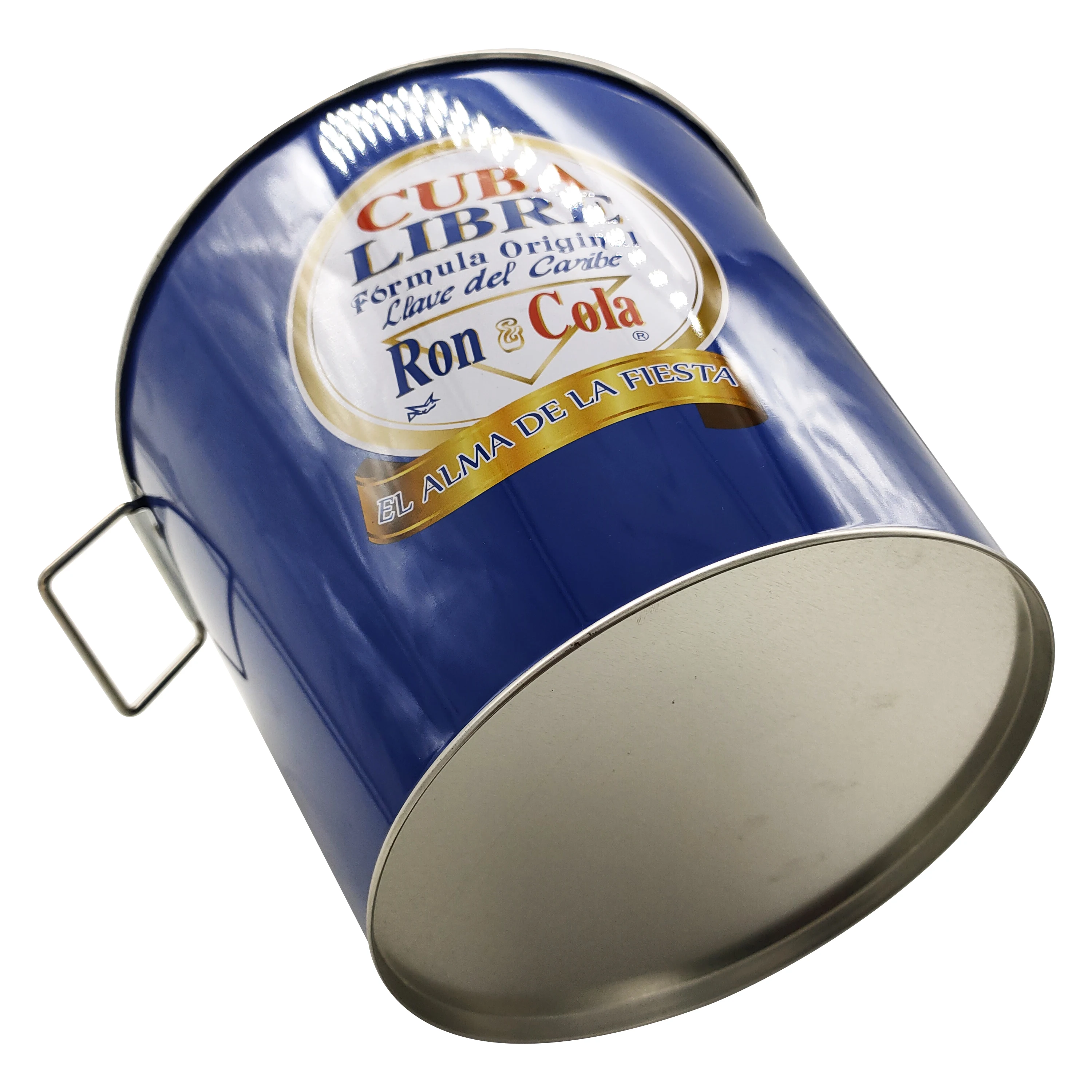 Galvanized Metal Ice Tin Bucket Tinplate Popcorn Bucket Metal Beer ...