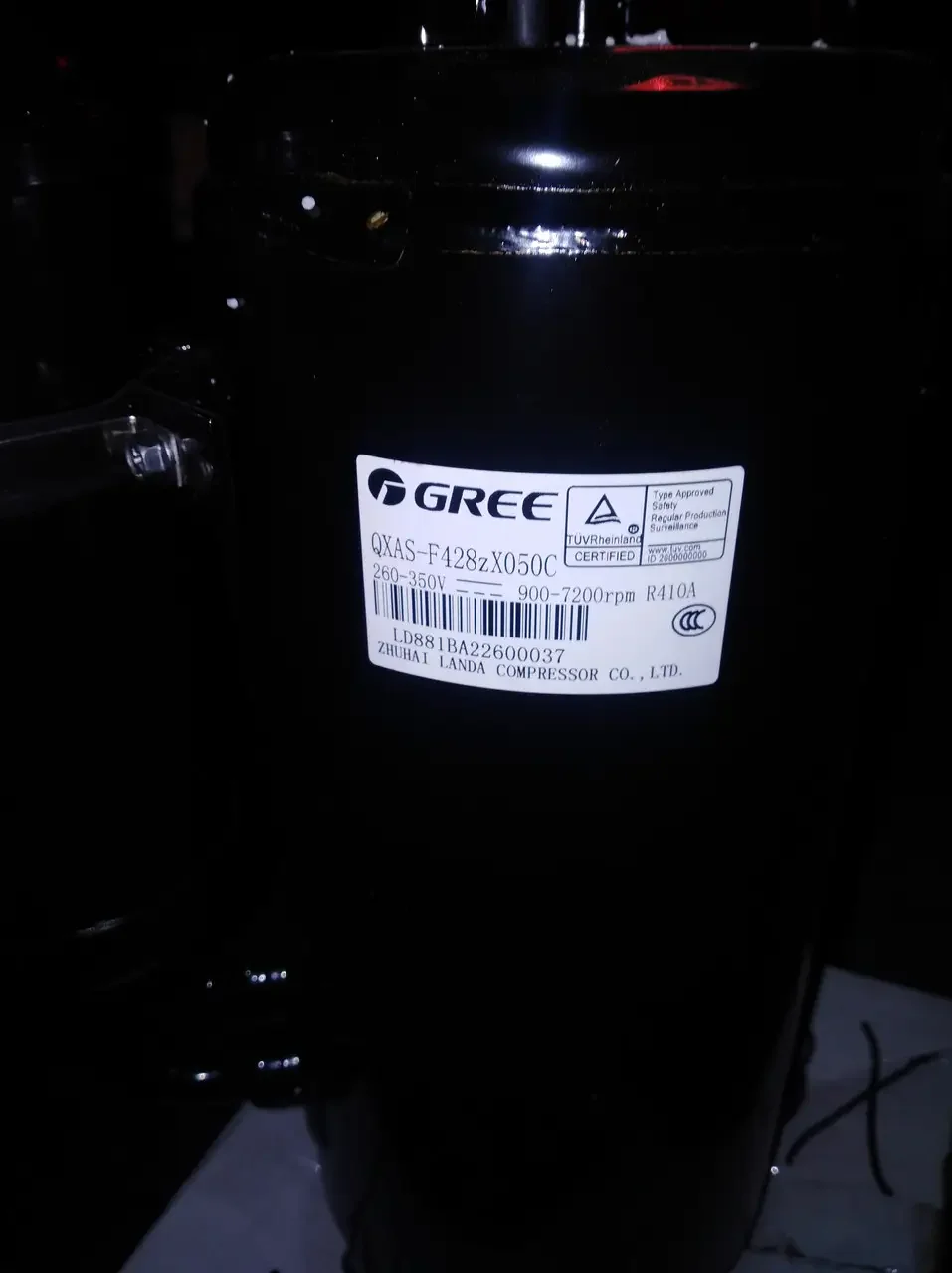 Gree DC INV Rotary Compressor QXAS-F428ZX050C for AC