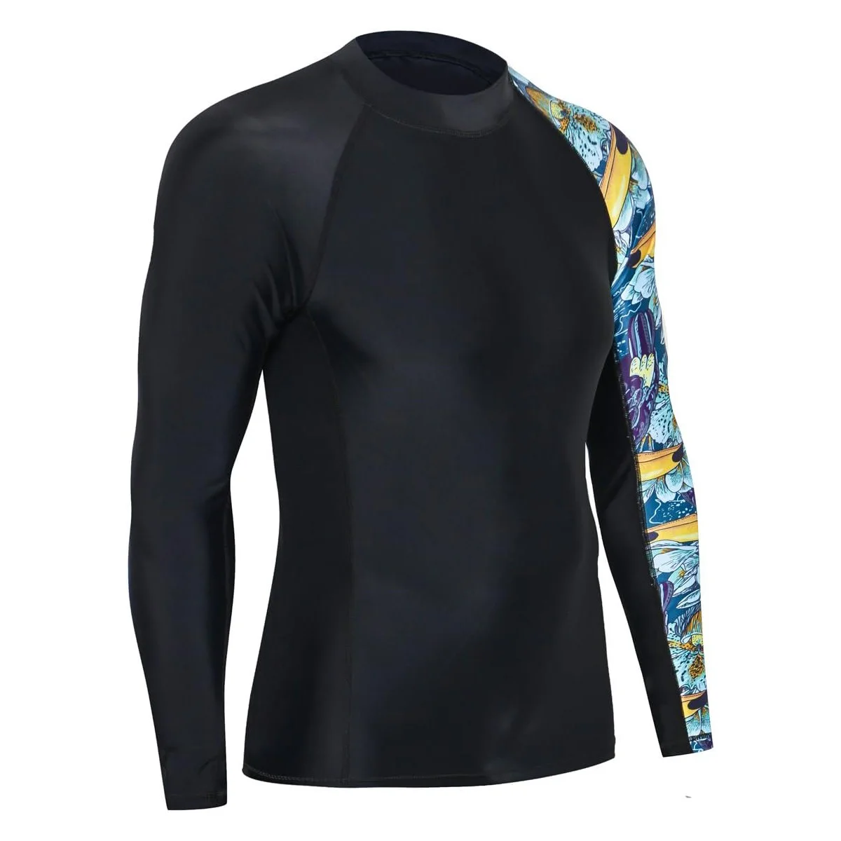 Custom Blank Surf Sports Rashguard Printed Compression Shirt Long ...