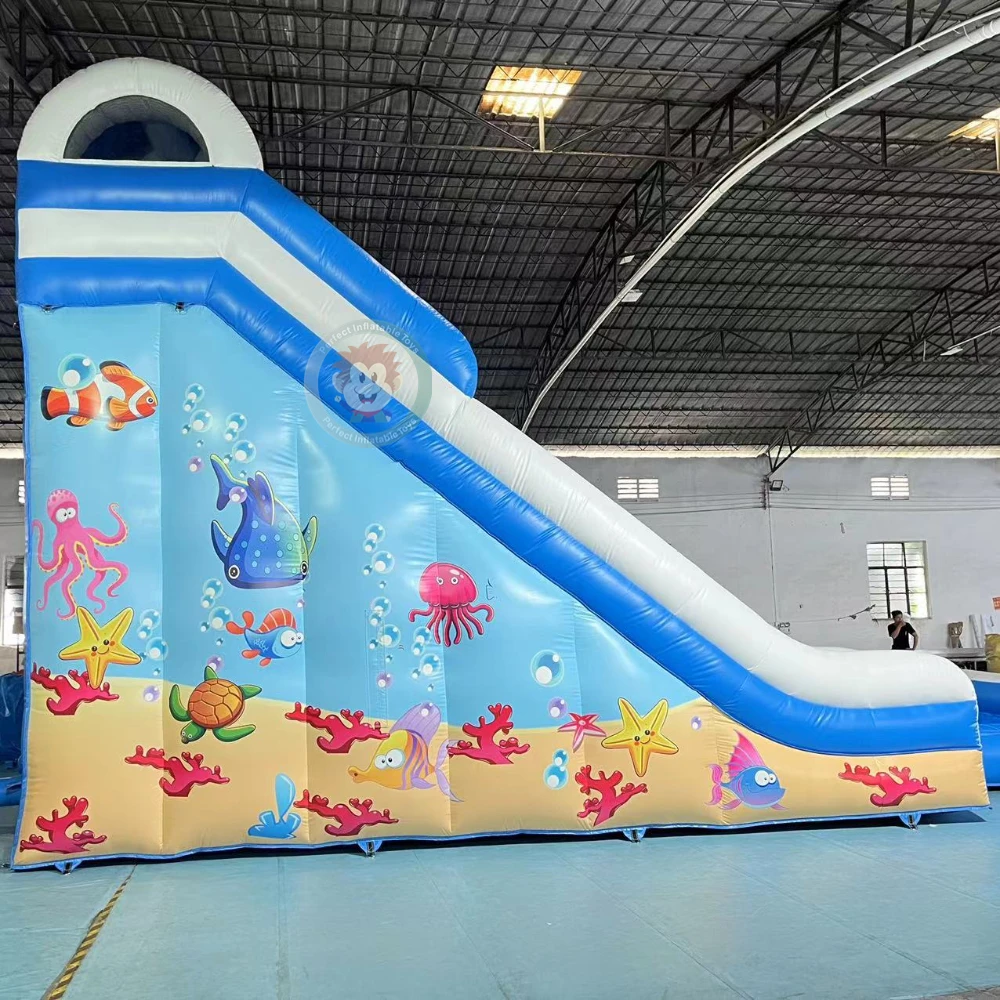Lake Inflatable Water Slides 50ft Inflatable Water Slide Kids Water ...