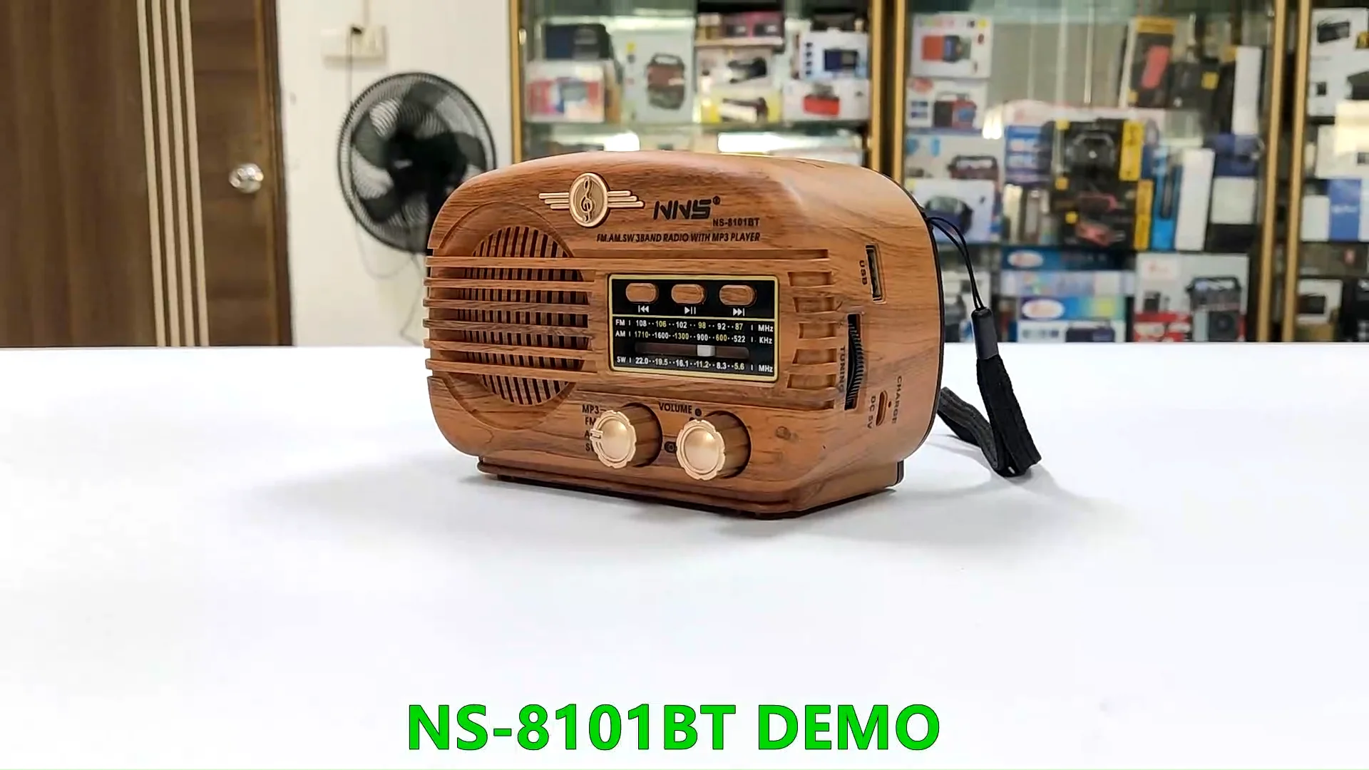 Retro Fm Radio Dc Dsp Radio Small Desk Radio Ns-8100bt - Buy Retro Fm ...