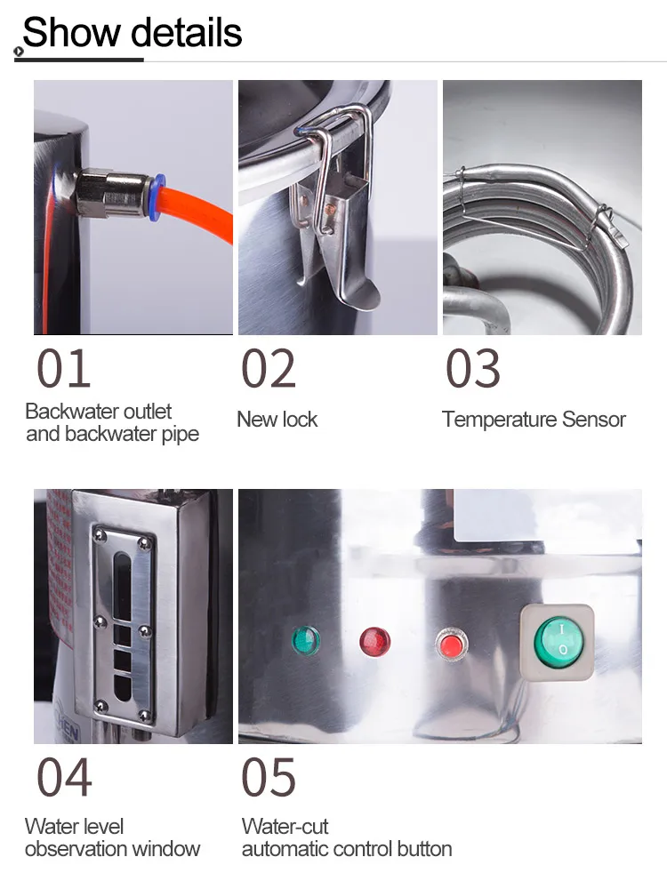 Water Distillation System High Efitness Water Distiller Machine 20l/h ...