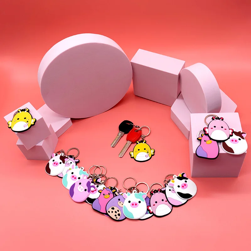 Kc176 Pvc Keychains Cute Style Plush Toys Kawaii Key Rings Stuffed Toy ...