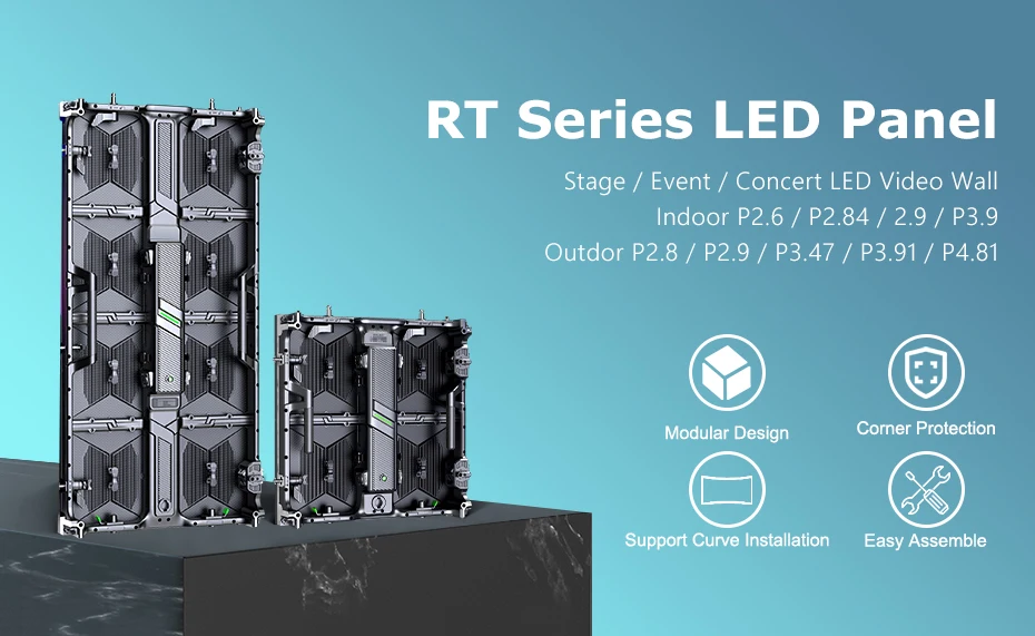 High Resolution LED Video Wall - Full Color Rental Display