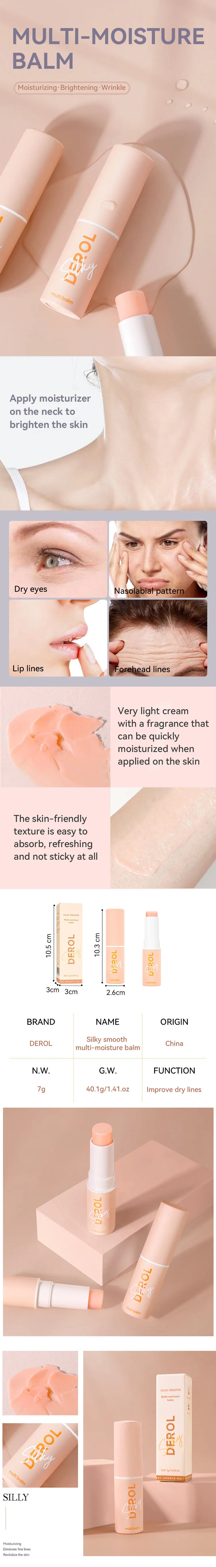 DEROL Universal Moisturizer Stick - Anti-Drying Skin Care