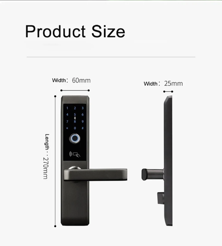 Intelligent Smart Lock With Fingerprint Door Locks That Are Easy To Use ...