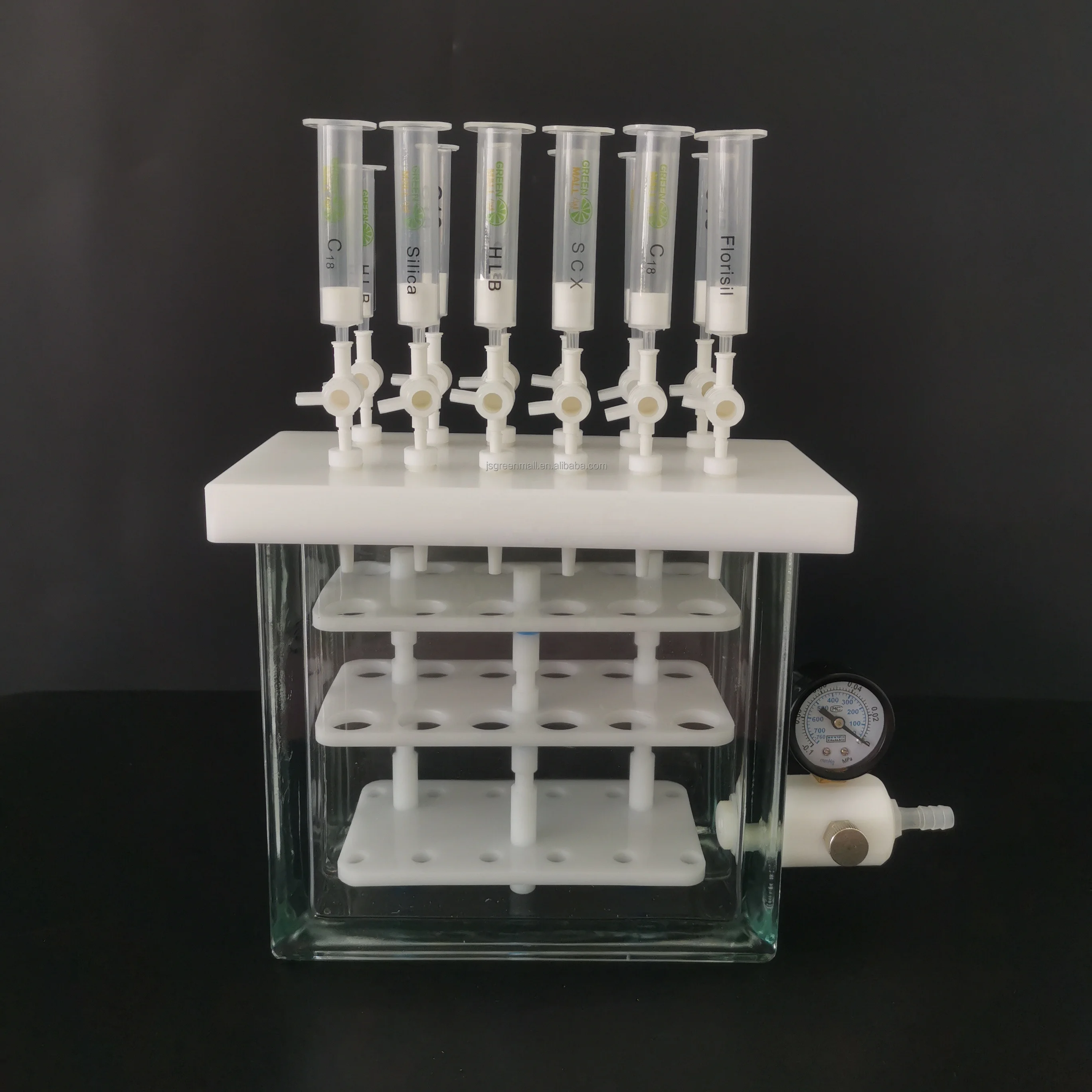 24 Hole Solid Liquid Extraction Equipment - SPE Vacuum Manifold