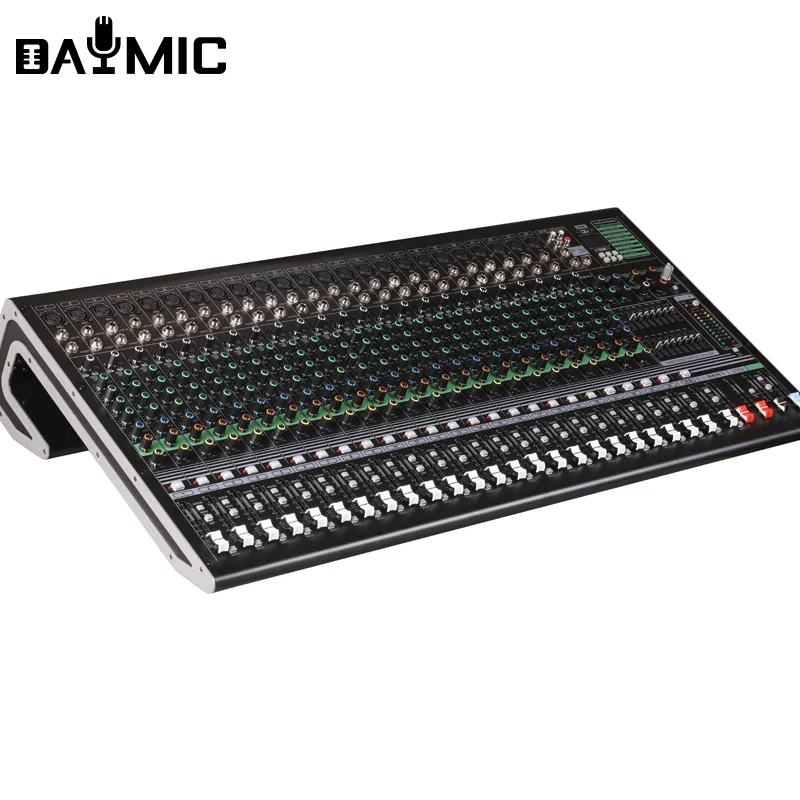 Professional 24 Channel Audio Mixer Console Studio DJ DSP Sound ...