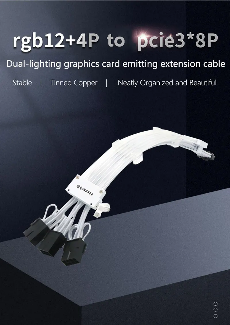 RTX 3090Ti & RTX 4000 RTX4080 RTX4090 Dual Lighting RGB 12+4Pin/12VHPWR ...