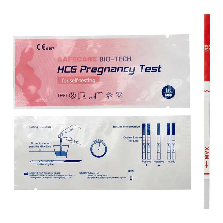 One Step Hcg Pregnancy Urine Diagnostic Rapid Test Kit Strip - Buy Hcg ...