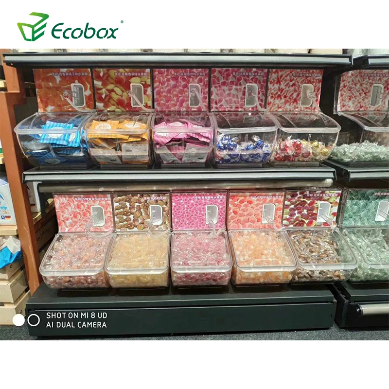 Ecobox Grain Candy Dispenser Cereal Candy Nuts Box Container Bulk Food ...