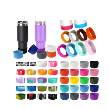 Wholesale Price Tumbler Bottoms Silicone Round Cup Mat Bottom Cover ...