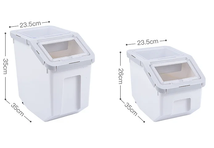 10kg Rice Barrel Flour Grain Container Plastic Multifunction Rice ...