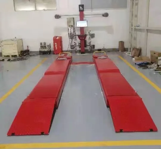 Launch Tlt840waf 4 Ton Above Ground Wheel Alignment Scissor Car Lift ...