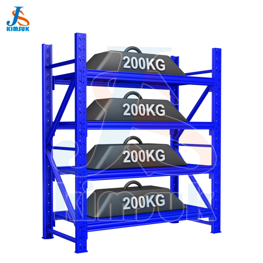 Warehouse Steel Rack White Color Folding Shelves For Warehouse Use ...