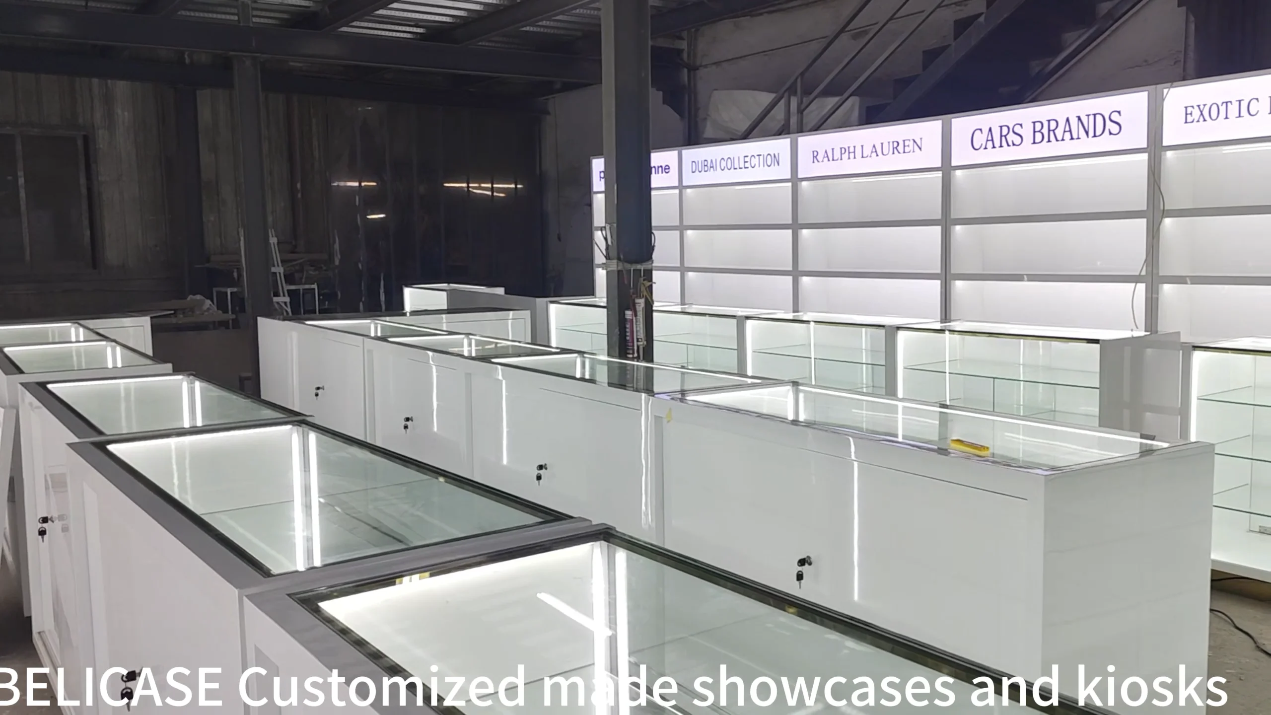 Customized Cell Phone Shop Display Cabinet Modern Showcases Glass ...