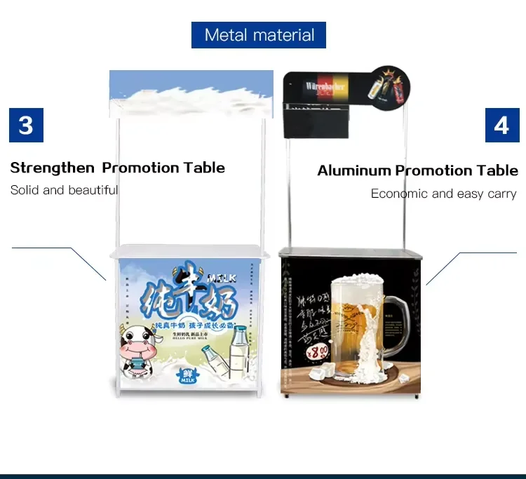 Supermarket Promotional Counter Lightweight Advertisement Table for ...