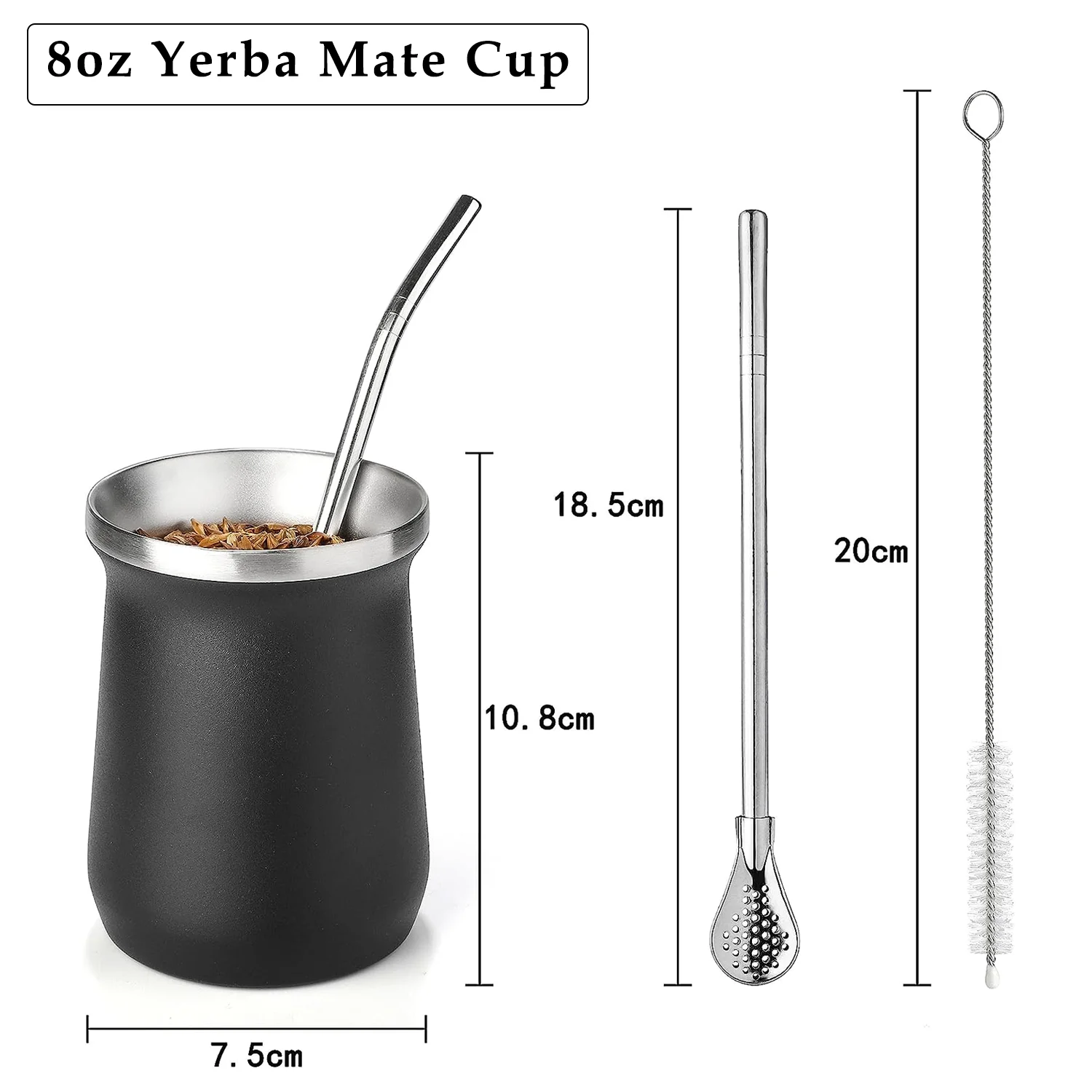Wholesale Low MOQ 8oz Yerba Mate Cups - Durable & Stylish