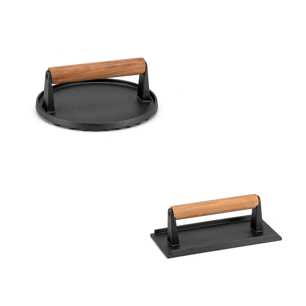 Cast Iron Steak Bacon Weight Grill Press round Kitchen Tool for Home ...