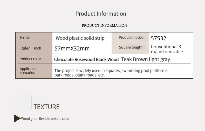 Eco-friendly Recycled Plastic WPC Bench Slats for Outdoor Furniture OEM