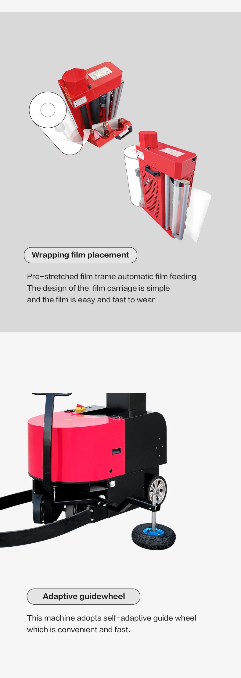 Robowrapper Self Propelled Mobile Robotic Pallet Stretch Wrap