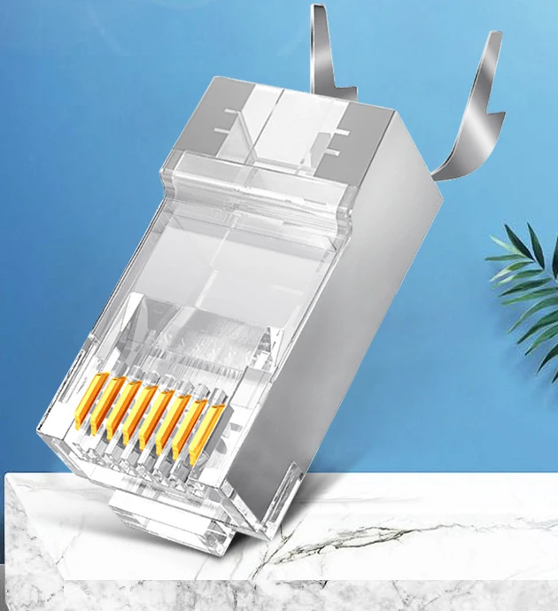 Zxx Rj45 Connector Perforated Through-hole Network Crystal Head 8p8c ...