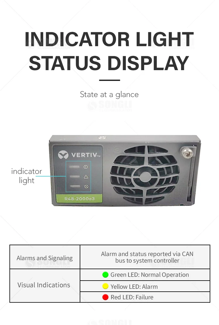 Vertiv Rectifier Module R48-2000E3 Telecom Power Supply 2000W Telecom ...