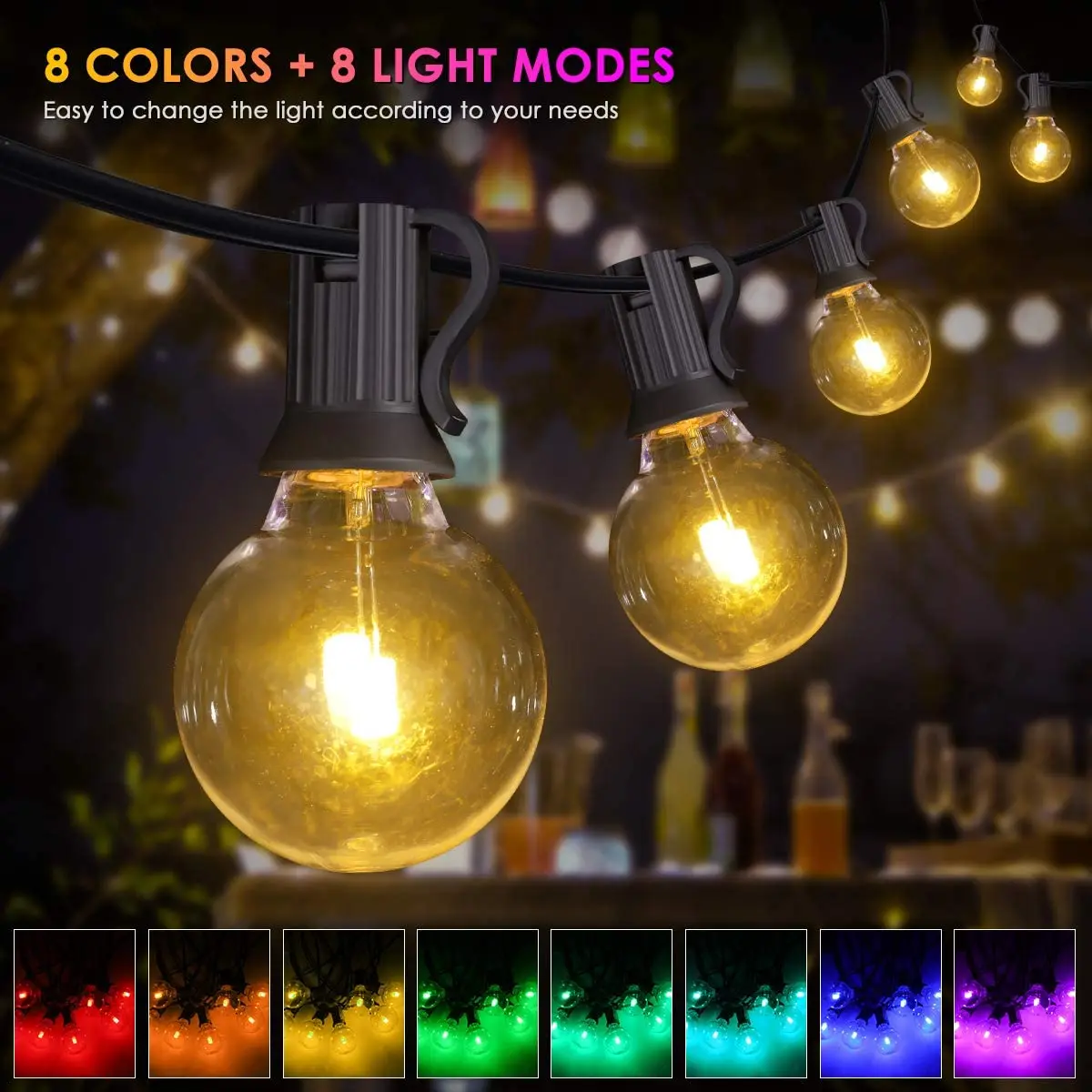 Rgb Wifi Acclarent Illumination Led Edison Rgb String Lights Rgb Lamp ...