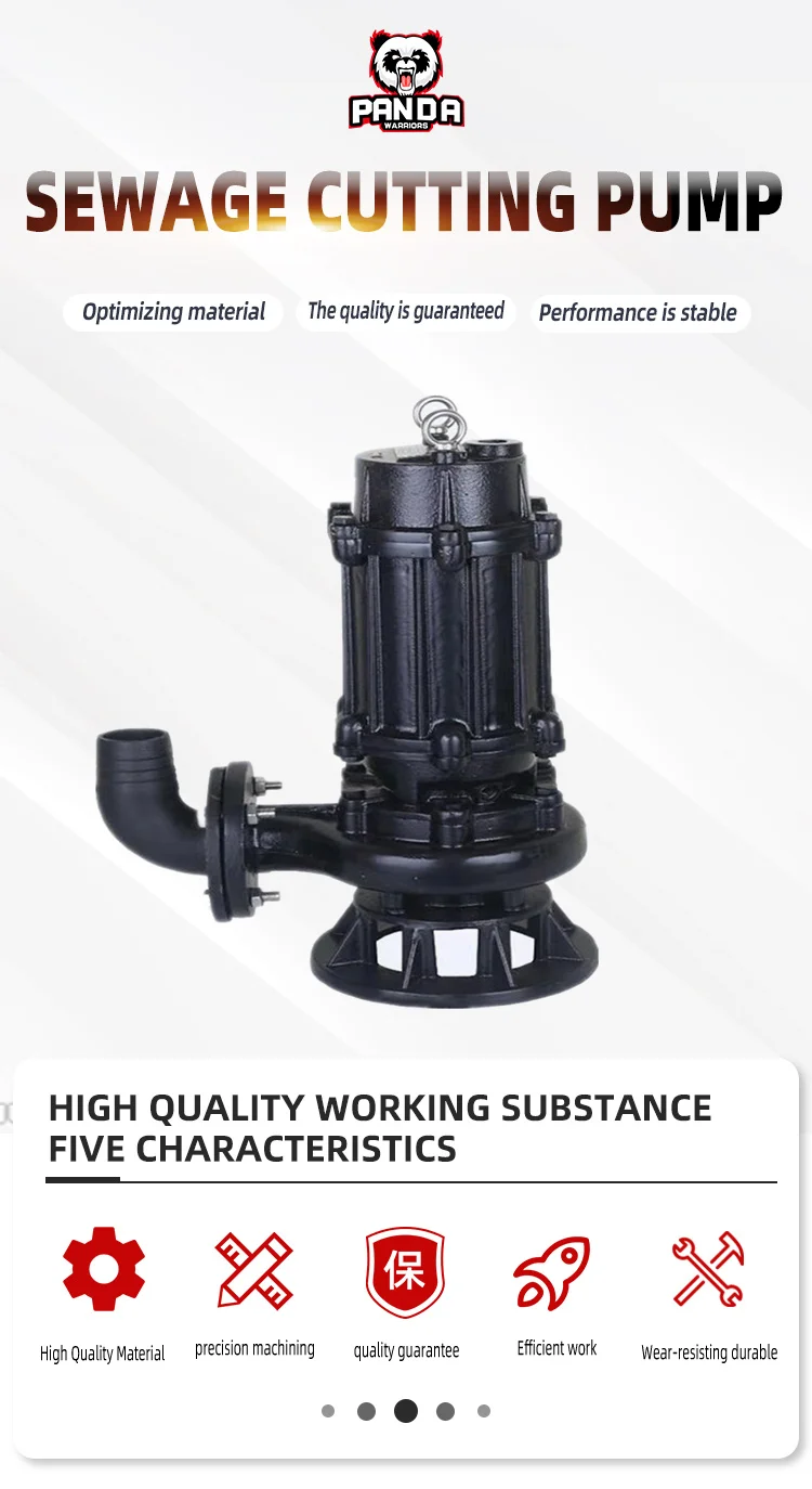 Cutting Stainless Steel Pump Submersible Sewage Pumps With Cutter ...