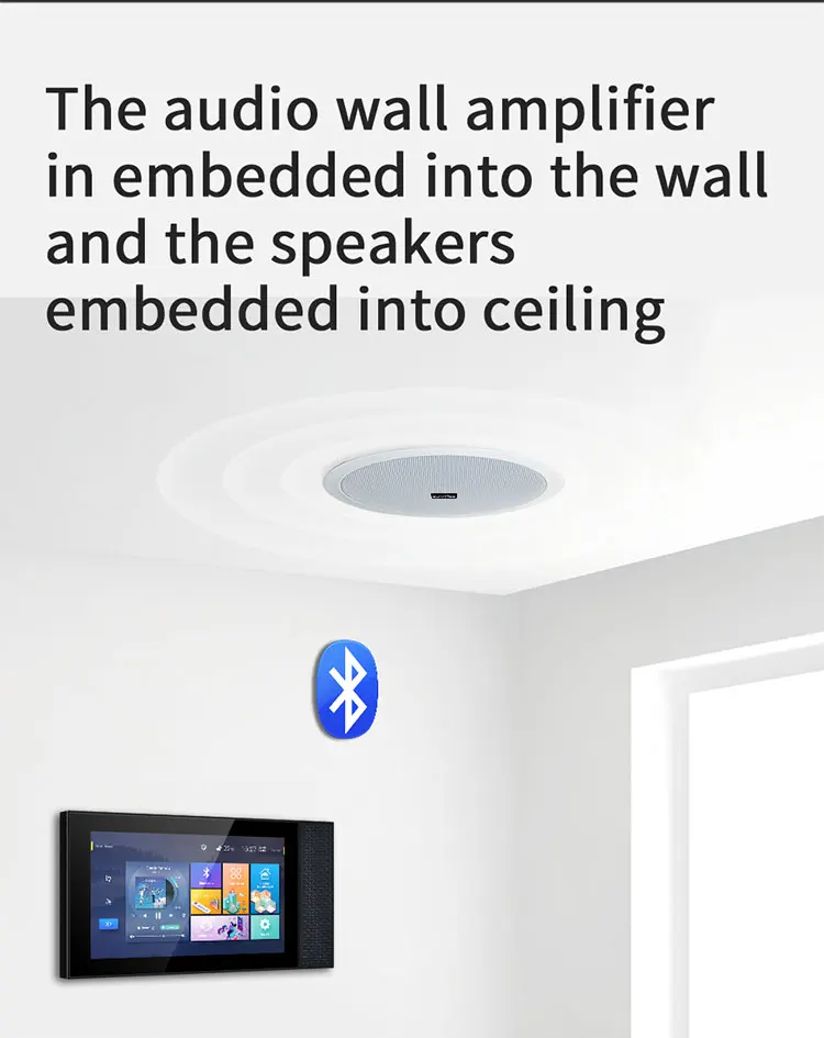 Tuya Wifi Smart Home Audio System With Touch Screen, Android 8.1