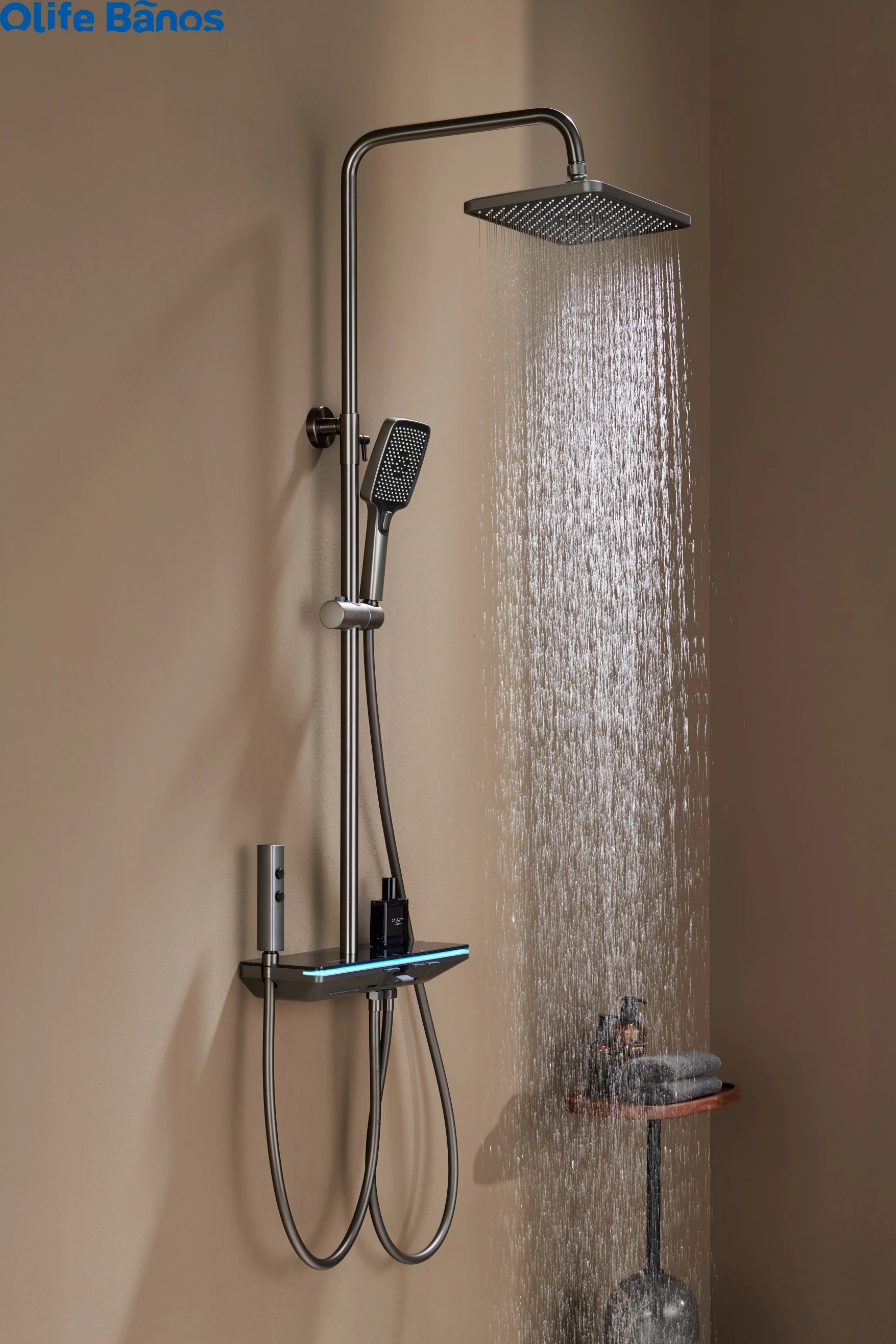 Tiktok New Style High Quality Piano Key LED Shower Set